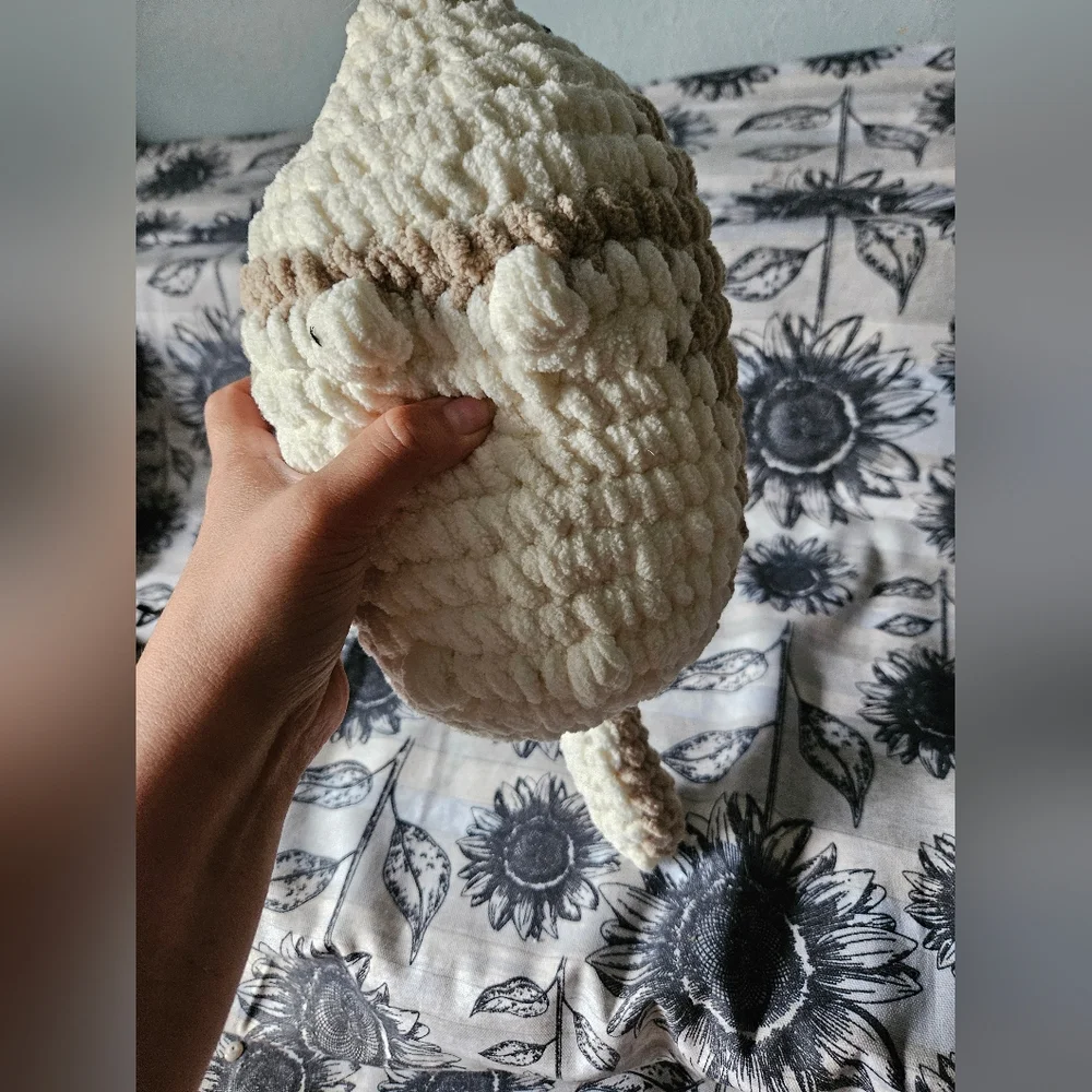 Hand Crafted | Toys | Beige Crochet Husky Loaf Dog Amigurimi Plushie ...